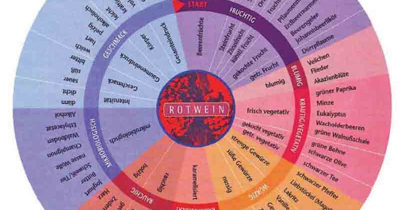 Wein Aromarad zur Weindegustation - Weinbau Kunz Fläsch
